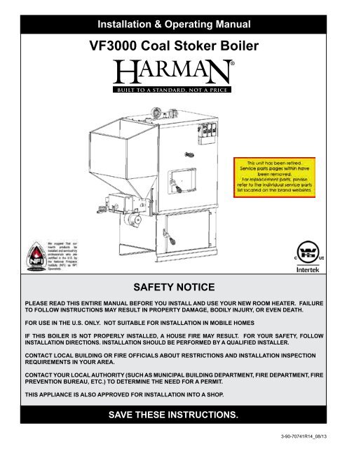VF3000 Coal Stoker Boiler - Hearth & Home Technologies