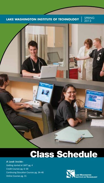 Class Schedule - Lake Washington Institute of Technology