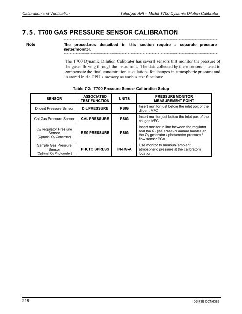 Calibration and Verificat