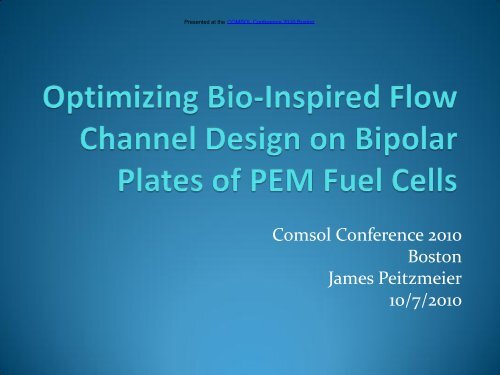 [PDF] Flow Field Design Optimization - COMSOL.com