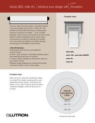 Lutron Sivoia QS roller 100 wall mount - Lutron Lighting Installation ...