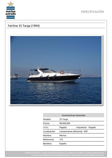 Ficha del barco en PDF