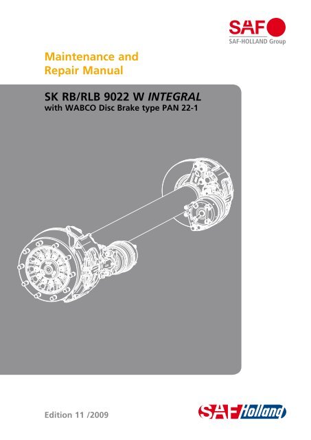 Maintenance and Repair Manual - saf-holland