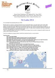Expedition Route Card Master Form - Magdalen Court School