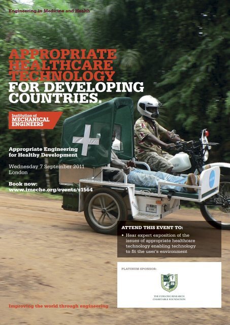 AppropriAte heAlthcAre technology for developing countries.