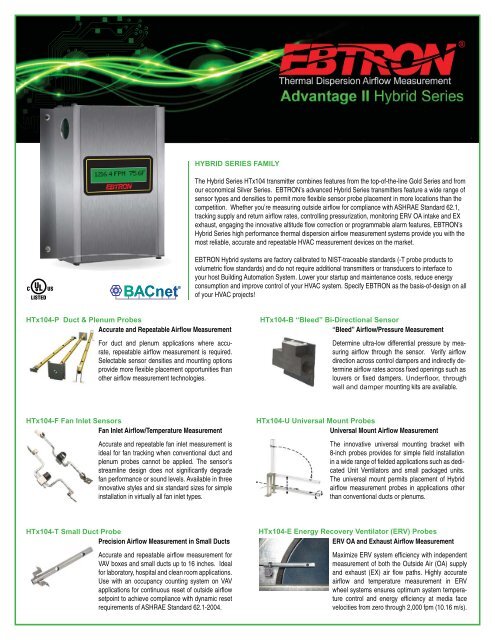 Hybrid Series Family Piece HTx104_Family_Brochure - Ebtron