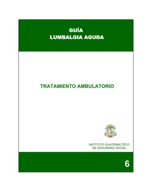 tratamiento ambulatorio guÃ­a lumbalgia aguda - Instituto ...