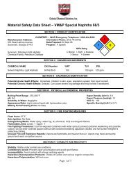 MSDS Shell VM&P NAPHTHA HT MATERIAL SAFETY DATA ...