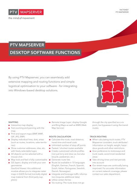 PtV MaPserVer DesKtOP sOFtWare FUNctIONs
