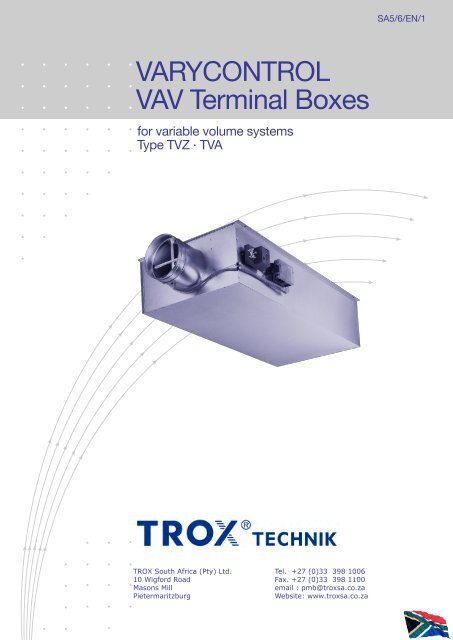 TVZ-Easy VAV Controller - TROX