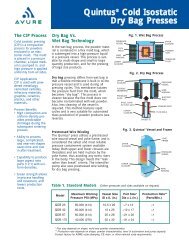 Quintus® Cold Isostatic Dry Bag Presses