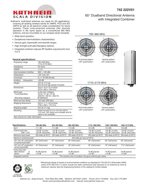 742 222V01 - Kathrein Scala Division