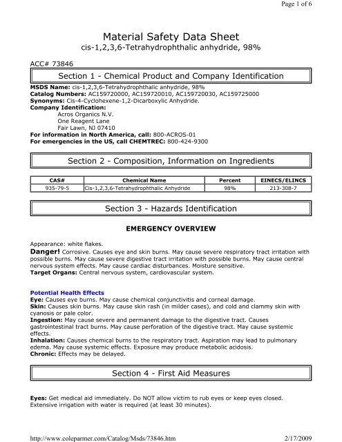 MSDS PDF/T/cis-1,2,3,6