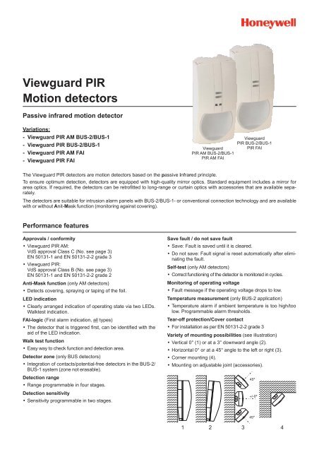 Passive infrared motion detector