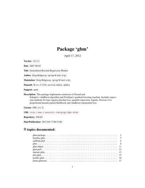 Package 'gbm'