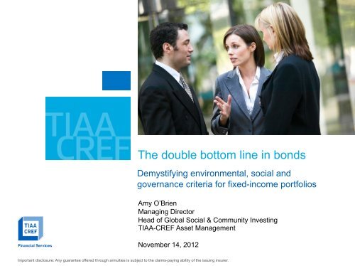 Presentation slides (PDF) - TIAA-CREF