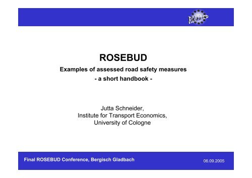 Examples of assessed road safety measures - a short ... - Rosebud