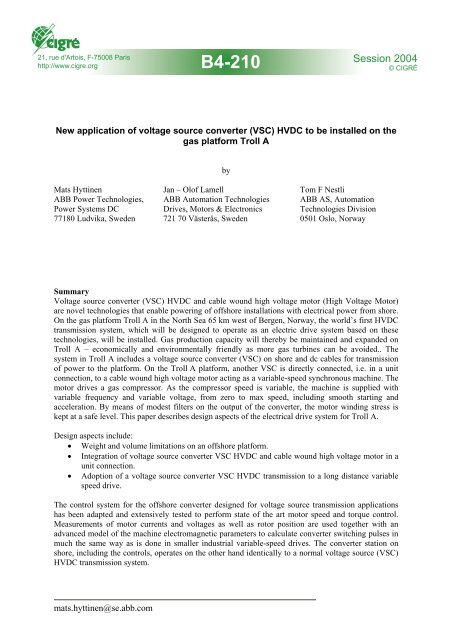 New application of voltage source converter (VSC) HVDC to be ...
