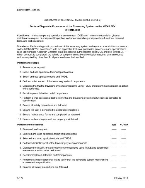STP 9-91M14-SM-TG Subject