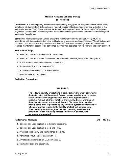 STP 9-91M14-SM-TG Per