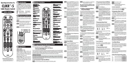 CLIKR™-5 - Time Warner Cable