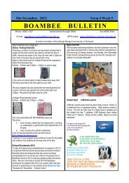 Week 3, Term 1 - Boambee Public School