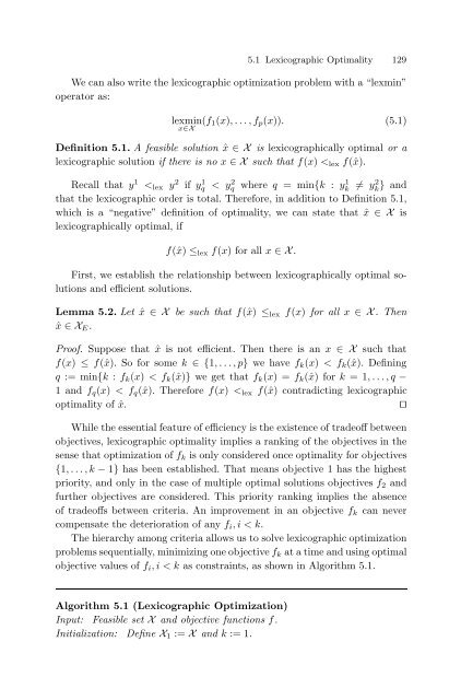 5 1 Lexicographic Optimal
