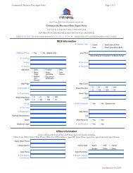 Residential Data Input Form MLS Information Office ... - NTREIS