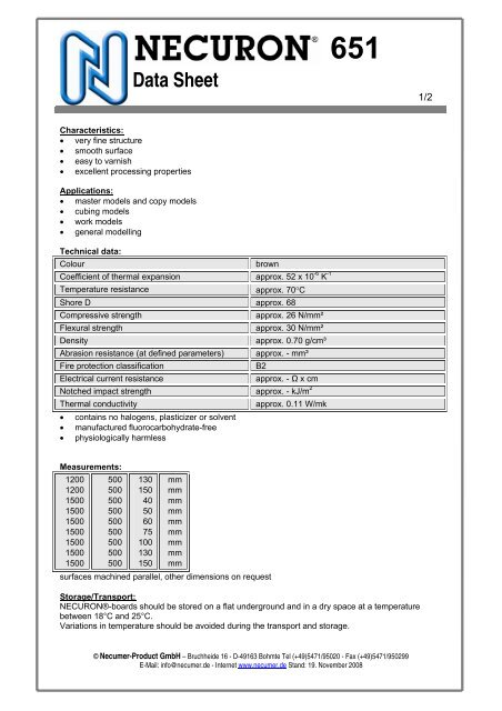 Tech Data - AMT Composites
