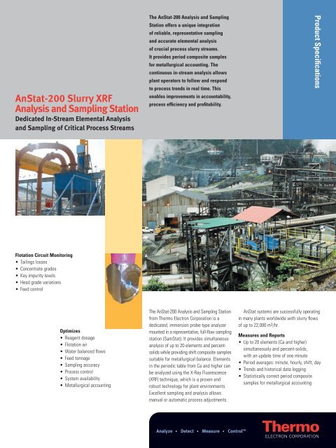 AnStat-200 Slurry XRF Analysis and Sampling Station