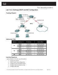 LAB Configuring NAT