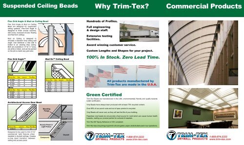 Commercial Products Why Trim-Tex?