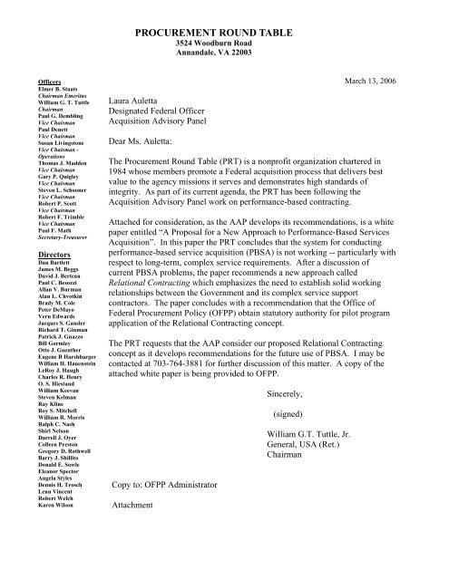 `PROCUREMENT ROUND TABLE - Where in Federal Contracting?