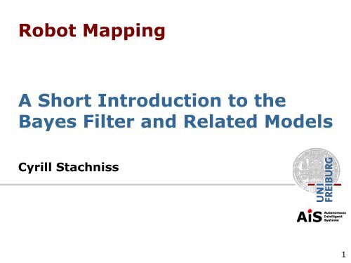 Recursive Bayes Filter 1