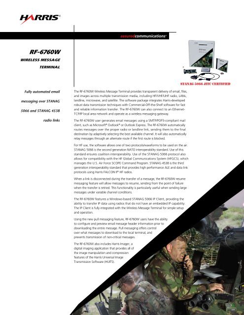 RF-6760W - Harris RF Communications