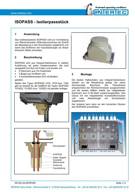 ISOPASS - Isolierpassstück - Intertec-Hess GmbH