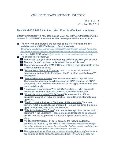 Hipaa Authorization Form