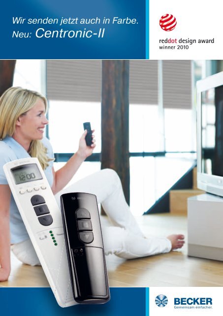 Neu: Centronic-II - Becker-Antriebe - Home