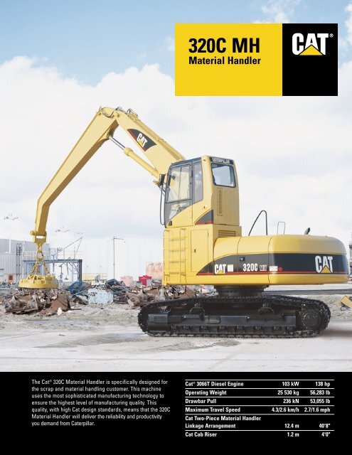 320C MH Material Handler AEHQ5384-01 - Kelly Tractor