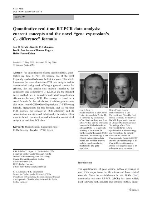 Quantitative real-time RT-PCR data analysis: current concepts and ...
