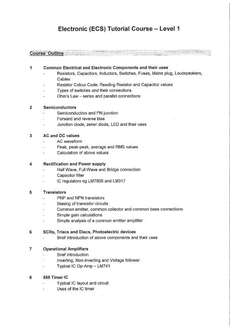 ITE Skills Evaluation Test Certificate Level One In Electronics - Itees