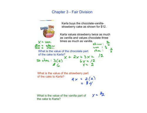 Chapter 3 - Fair Division