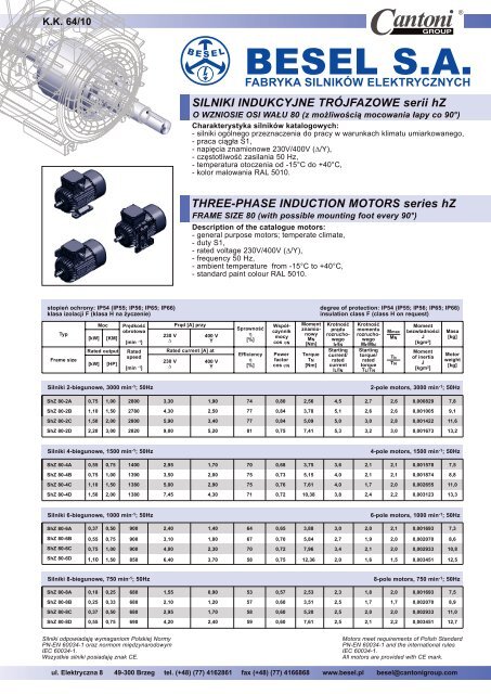 BESEL S.A. - Cantoni Group