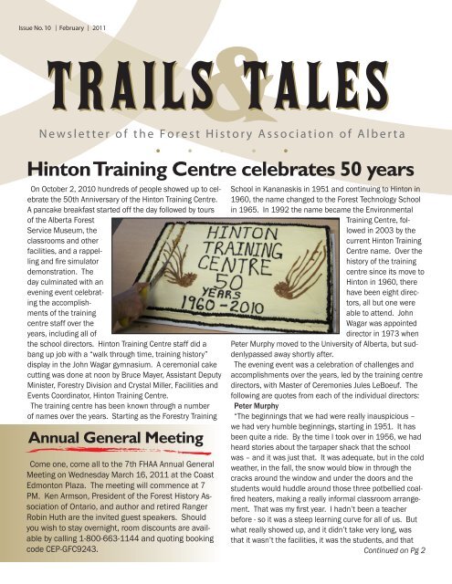 Hinton Training Centre celebrates 50 years - Canadian Institute of ...