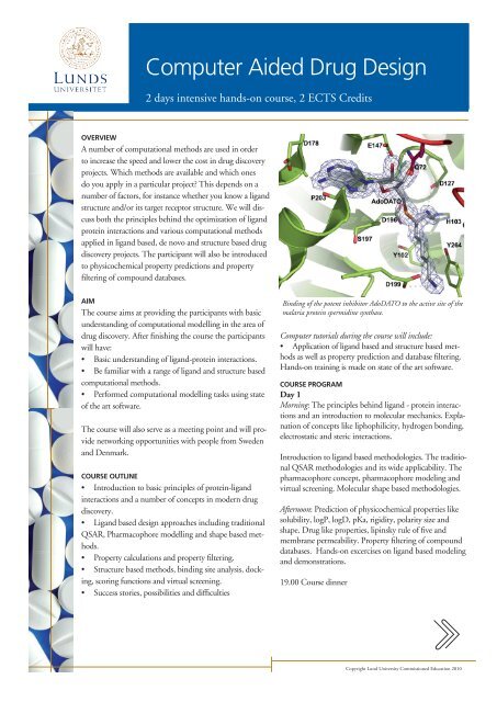 Computer Aided Drug Design