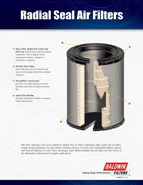 Form 332 Radial Seal Proof Source Sheet - Baldwin Filters
