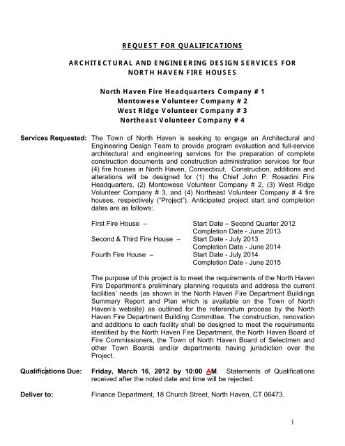 request for qualifications architectural and engineering