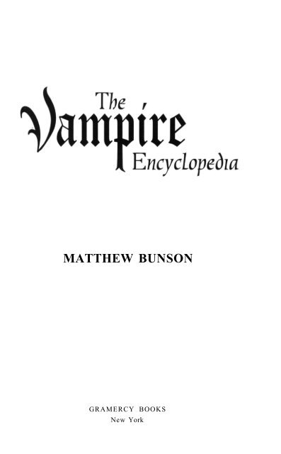 The_Vampire_Encyclopedia