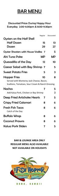 Happy Hour - The Fish Hopper