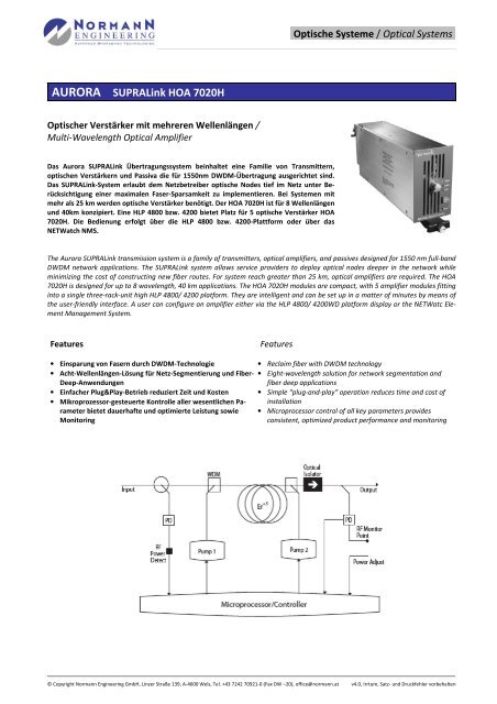 HARMONIC SUPRALink HOA 7020H - Normann Engineering